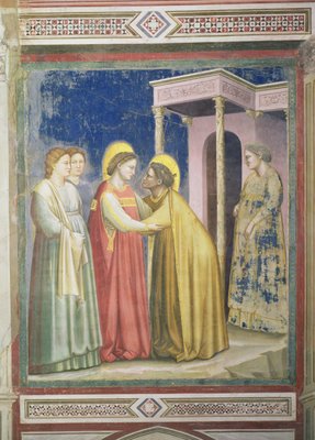 Die Heimsuchung, ca. 1305 von Giotto di Bondone: Kunstdruck
